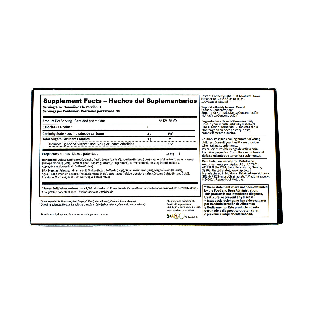 APLGO-BRN (BRAINY) Plant DNA Lozenge Drops for Brain Health – Your ...